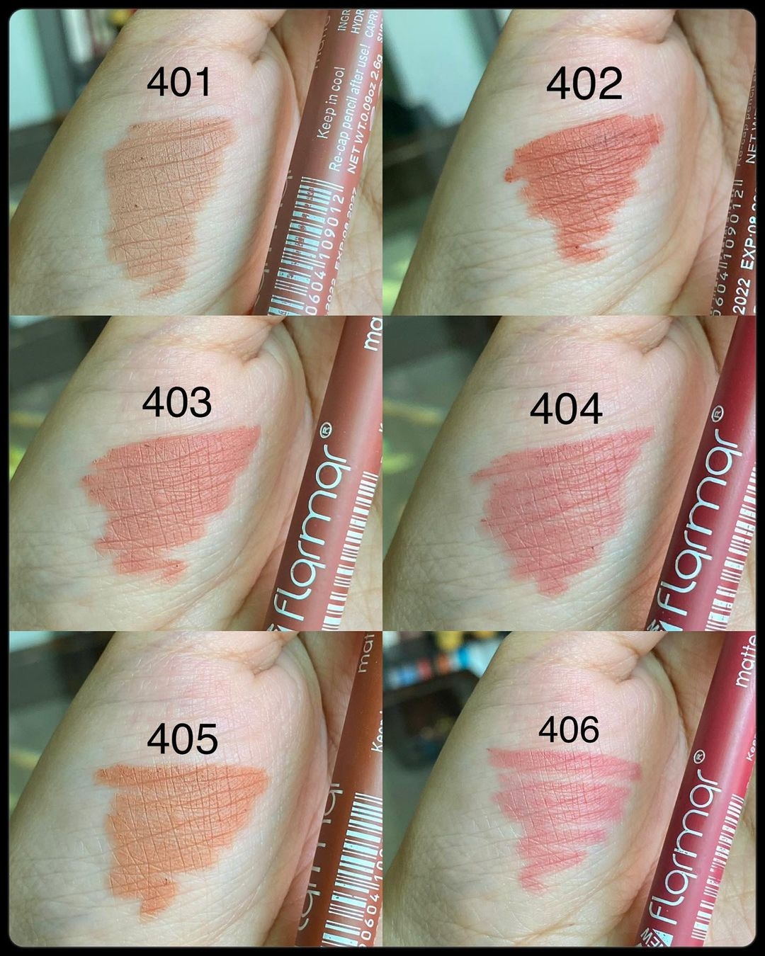 Flormar 12 pcs Matte Color Lip Pencil Set — BEAUTY FACTORY PAKISTAN